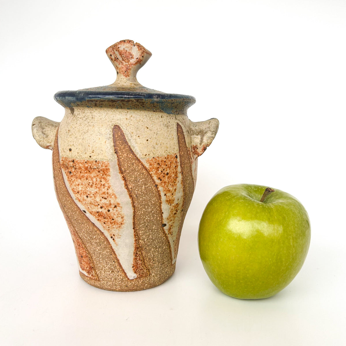 Organic pottery jar with lid | kathrynchaplowcollect